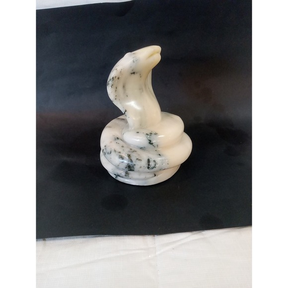Art | Vintage Marble Cobra Snake Statue Paperweight | Poshmark
